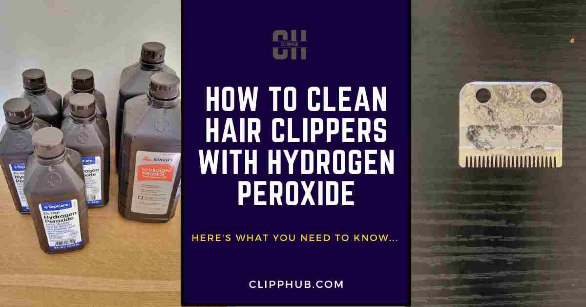 How To Clean Hair Clippers With Hydrogen Peroxide (Simple)
